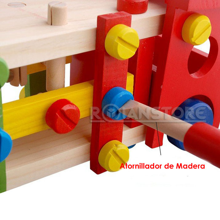 Camión Madera Ensamble Para Armar con Tornillos y Martillo – Roian Store