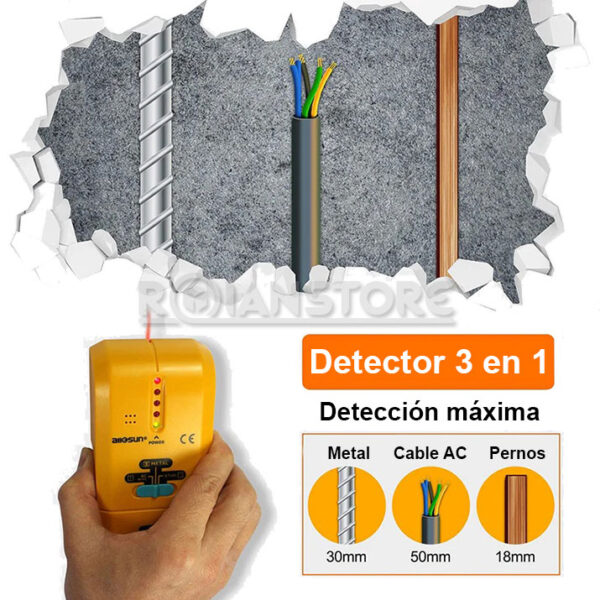 Detector Buscador Cable Metal Viga 3 En 1 Allosun Ts73 – Roian Store