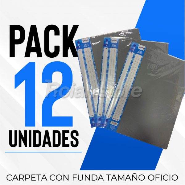 Pack Carpeta 20 Fundas Transparentes Oficio 12und Hand – Roian Store