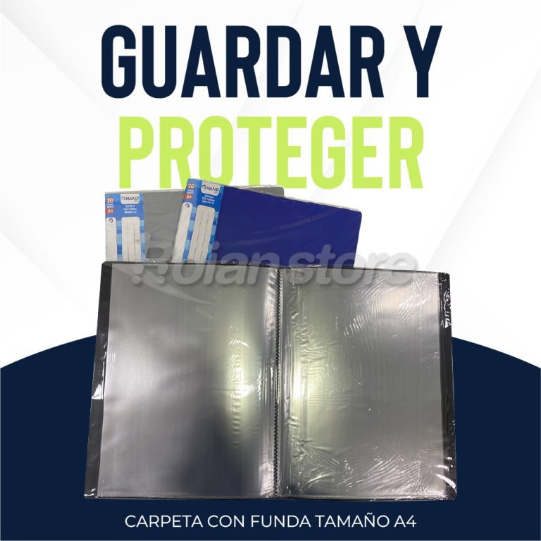Pack 14und Carpeta 10 Fundas Transparentes A4 Hand – Roian Store