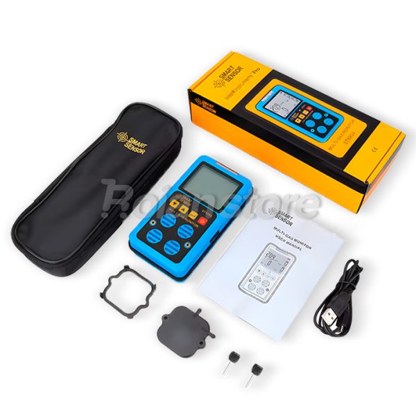 Detector Multi Gases 4 en 1 O2 H2S CO LEL Smart Sensor – Roian Store