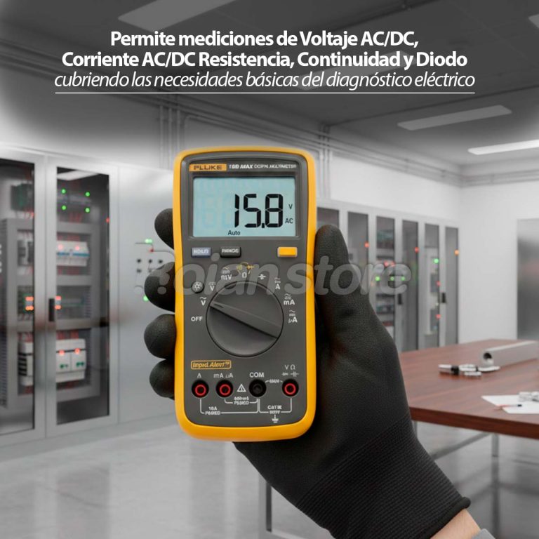 Multimetro Digital Probador Fluke 15B Max Kit 600V TL75 TL31 – Roian Store